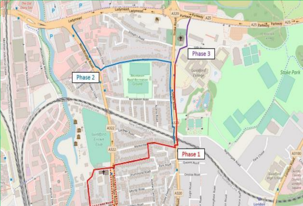 Guildford Town Centre Transport Package – GBUG Guildford Bike User Group